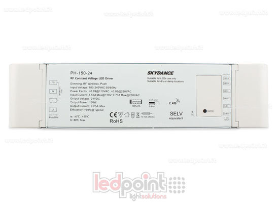 Ledpoint S.r.l. | Transformateur 150W 24V Wireless, Push-Dim SkyDance