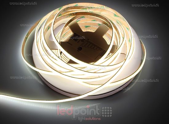 Ledpoint S.r.l. | Ruban led COB blanc 5m 4000K CRI Ra>93 400led/m 24V PCB 5mm 10W/m
