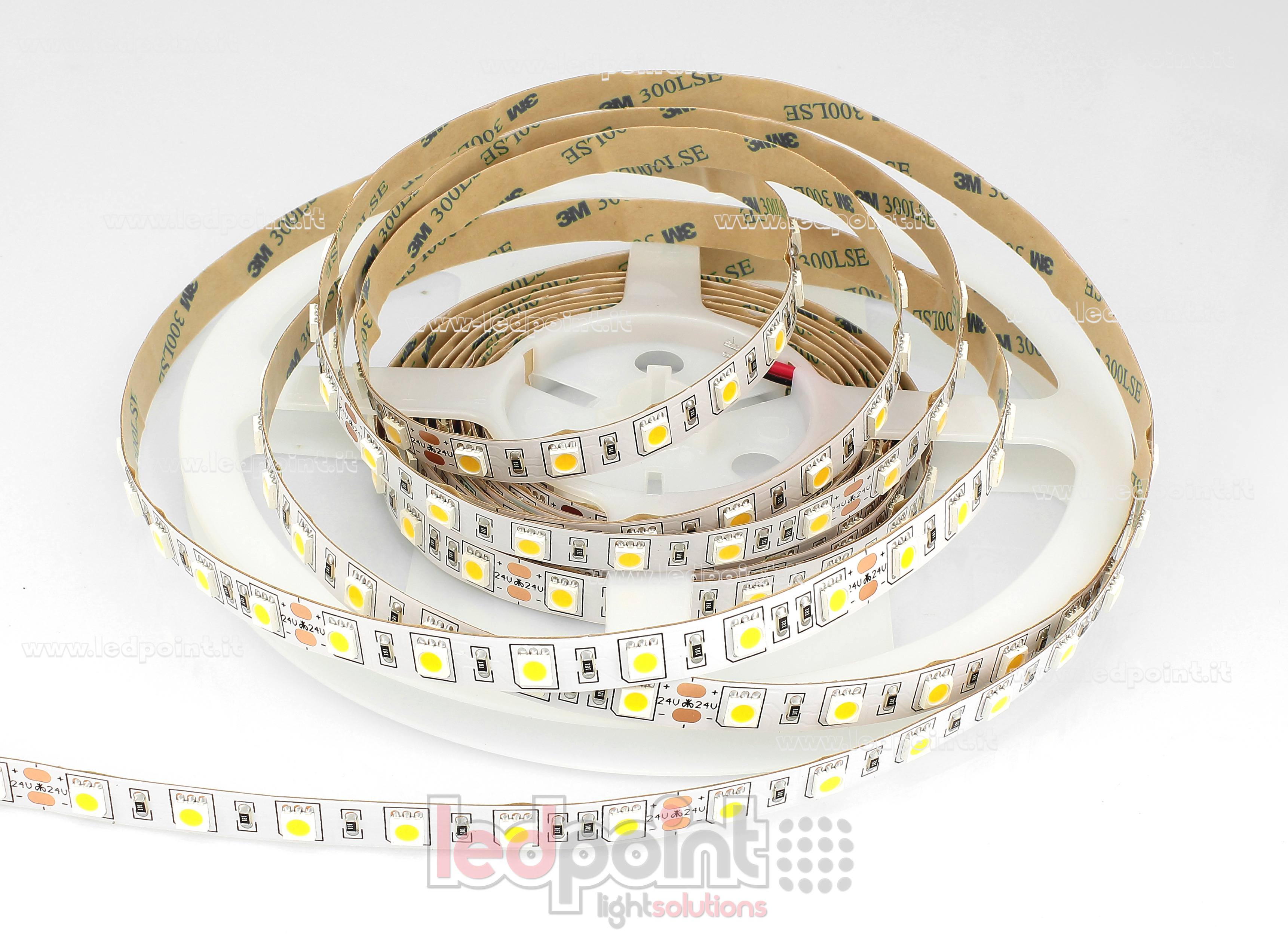 Ledpoint S.r.l. | Ruban Led 5m blanc chaud 2900-3000K 5050 60led/m ...