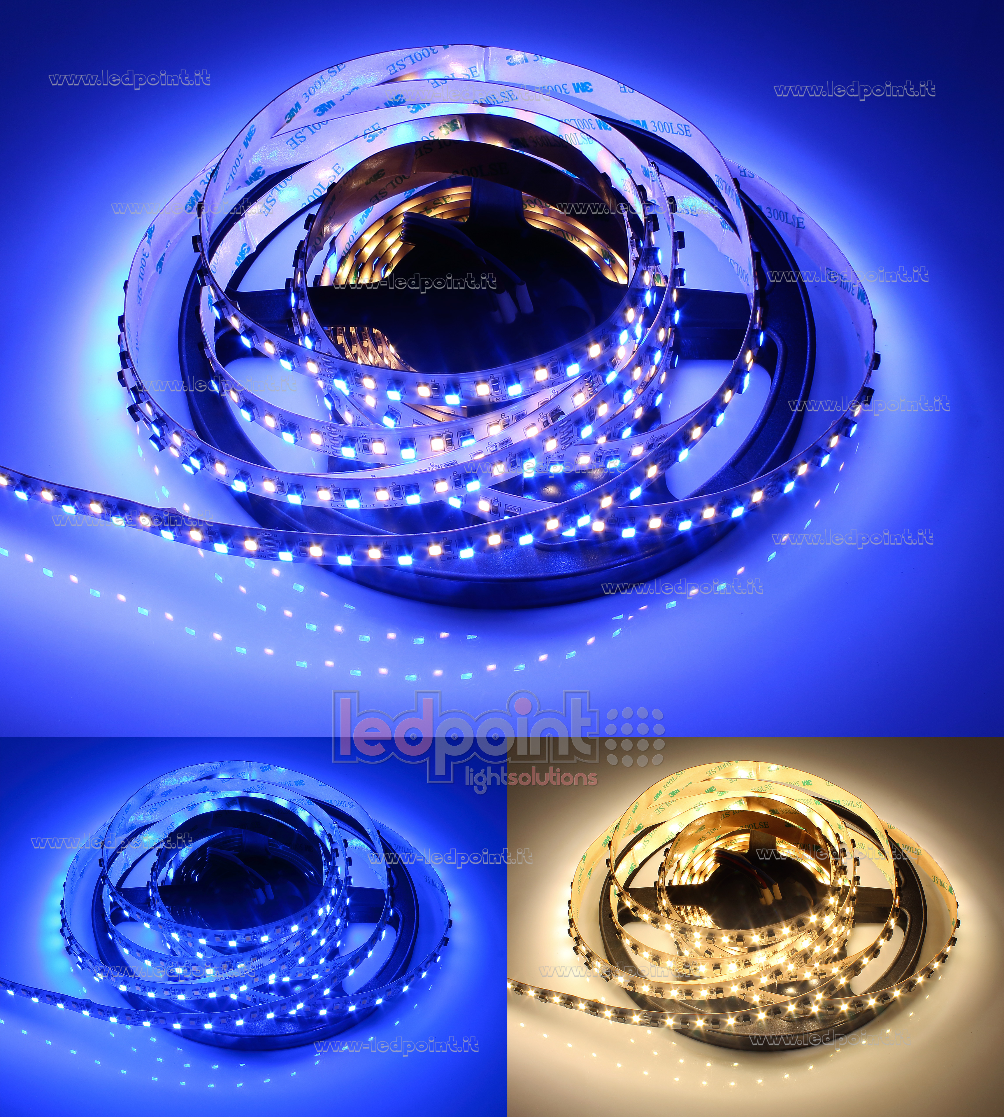 Ledpoint S.r.l. | Ruban led 5m 3535 RGB + Blanc chaud 3000K 3step 2835 ...