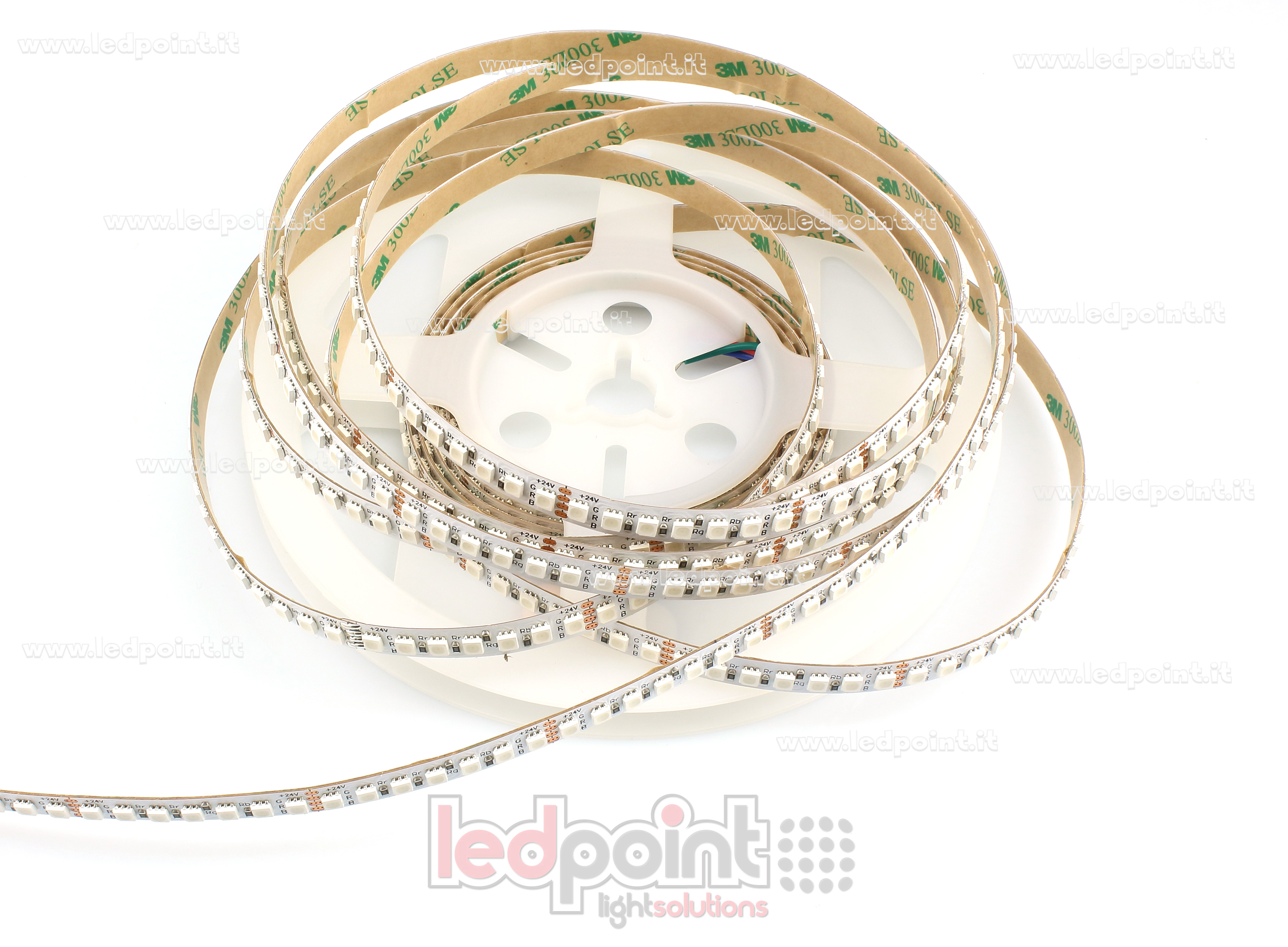 Ledpoint S.r.l. | Ruban led RGB 5m 3838 168led/m 24V 16W/m PCB 8mm