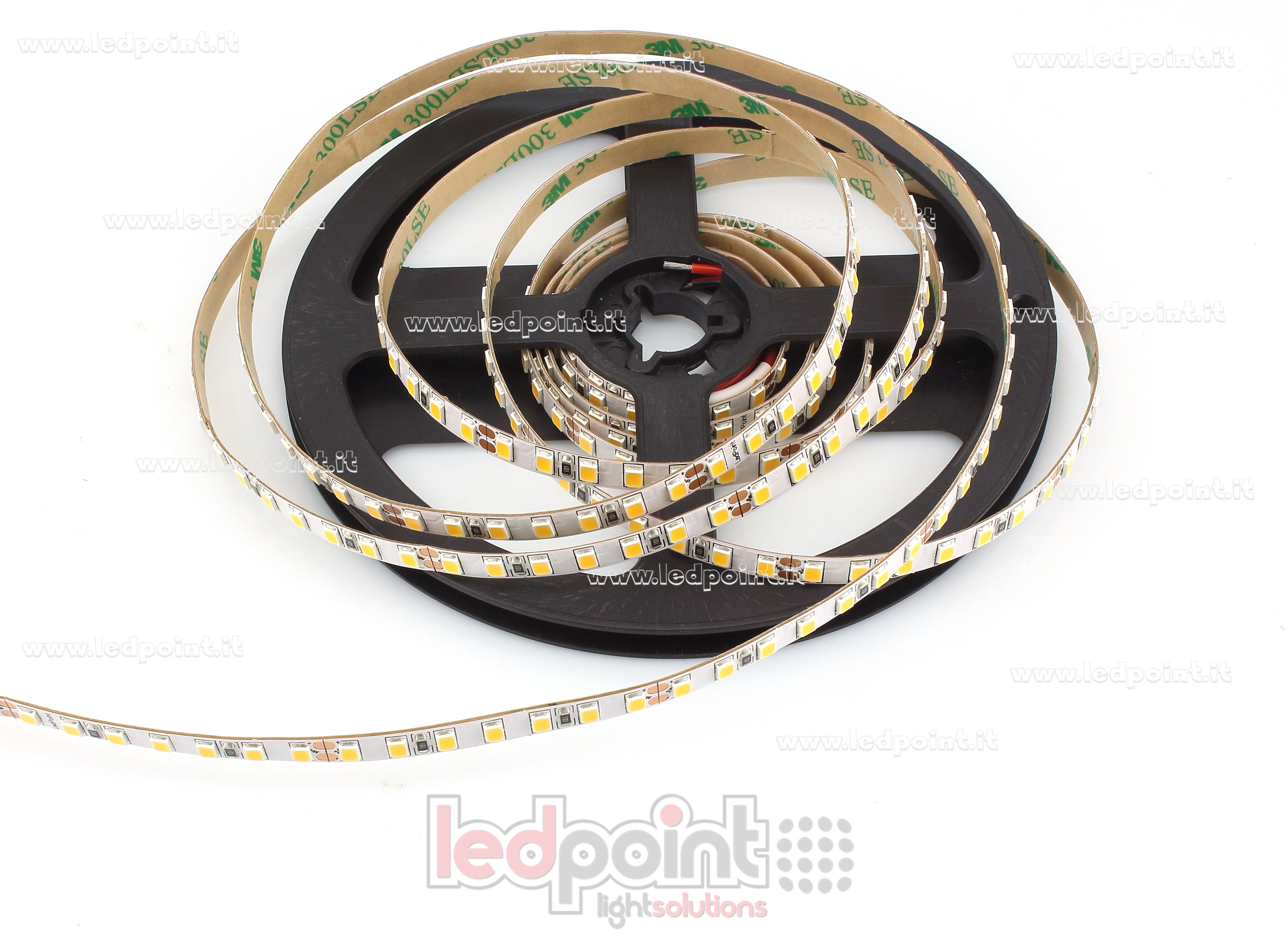 Ledpoint S.r.l. | Bande led blanc chaud 2,5m 3000K 140leds/m 2835 24V 11W/m