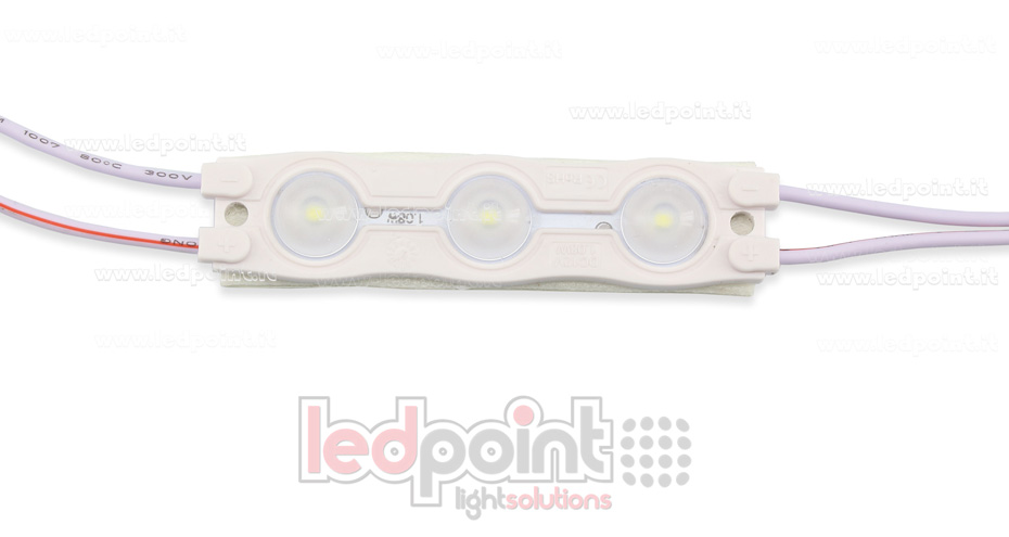 Ledpoint S.r.l. | Module 3 led 2835, 1,08W 12V, blanc froid 6000-6500K ...